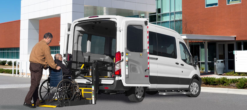 Senior Living Transport Vans with Rear or Side Wheelchair Lifts